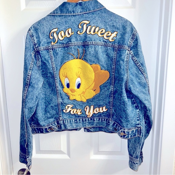 H&M | Jackets & Coats | Looney Tunes Tweety Bird Y2k Patched ...